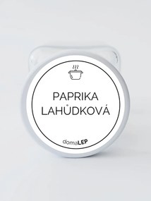 Samolepka na kořenky PAPRIKA LAHŮDKOVÁ bílá 5 cm základní písmo