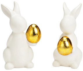 Keramický zajíček GOLDKEEPER 11 cm bílý - více variant
