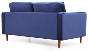 Designová sedačka Jarmaine 175 cm tmavě modrá
