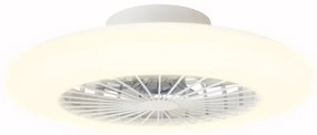 Aigostar-LED Stmívatelný str. ventilátor LED/40W/230V 2700-6500K 50cm+DO bílá
