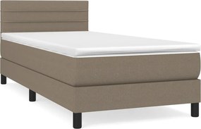 Box spring postel s matrací taupe 80x200 cm textil 3140093
