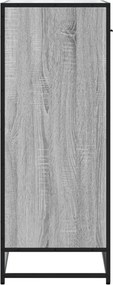 Botník šedý sonoma 75 x 38 x 97,5 cm kompozitní dřevo a kov 3300878