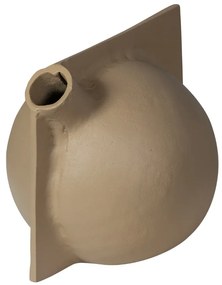 Hoorns Béžová kovová váza Tatlin 19 cm