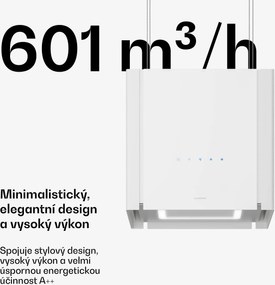 Klarstein digestoř Velaire s funkcí zdvihu 40 cm, Elegantní, minimalistická, výkonná, EEC A++, 601 m³/h