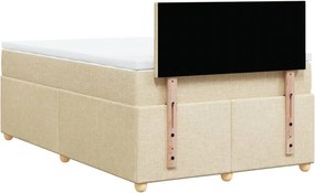 Box spring postel s matrací krémová 120x200 cm textil 3286645