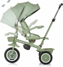 CHIPOLINO Tříkolka se stříškou Marathon 2v1 Pastel Green