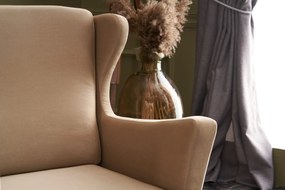 Atelier del Sofa Křeslo Lola Berjer - Cream, Krémová