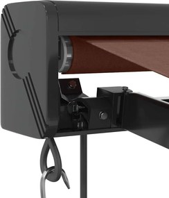 Automatická zatahovací markýza hnědá 350 x 250 cm 3215734