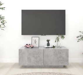 TV skříňka betonově šedá 100 x 35 x 40 cm kompozitní dřevo