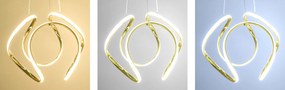 Toolight, LED závěsné svítidlo + dálkový ovladač 60W APP386-CP, zlatá, OSW-06902