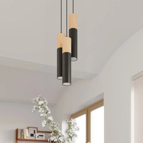 Sollux Lighting Závěsné svítidlo PABLO černé