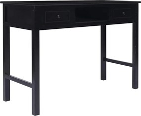 Psací stůl černý 110 x 45 x 76 cm dřevo 284158