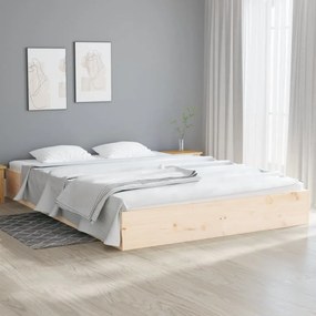Rám postele masivní dřevo 180 x 200 cm Super King Size