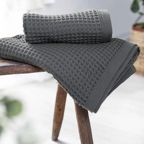 Výhodná sada vaflových ručníků - světle šedá + tmavě šedá