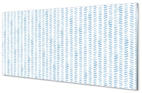 akrylový obraz Modré pruhované rybí kost 100x50 cm