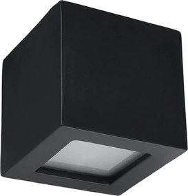 Sollux Lighting Nástěnné svítidlo keramické LEO černé