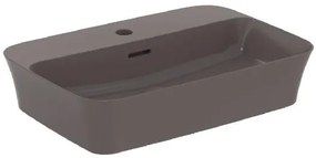 Ideal Standard Ipalyss - Umyvadlo na desku, 550x380 mm, s přepadem, otvor pro baterii, slate grey E2077V5