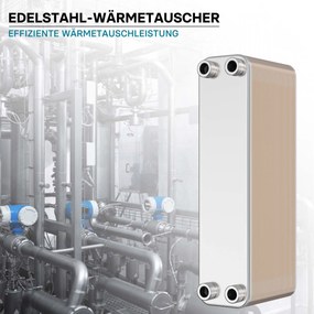Výměník tepla Wiltec – 550 kW, 22 m³/h, 5,55 l (50686)