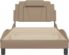 Rám postele Viana bez matrace cappuccino 100x200 cm umělá kůže 3208079