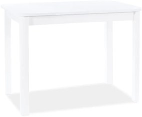 Casarredo Jídelní stůl rozkládací DIEGO II 105x65 bílá mat