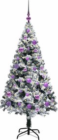 Umělý vánoční stromeček Bílá 150 cm PVC, ocel a plast 3396955