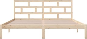 Rám postele 135 x 190 cm Double masivní dřevo 3101193
