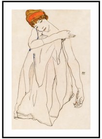 Plakát Egon Schiele - Tanečnice A4 (21 x 29,7 cm)