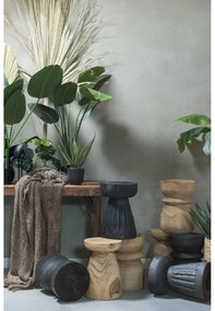 WOOOD Stolička BORRE černá 28cm 377153-Z
