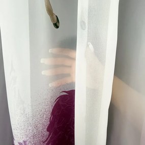 Dětská voálová záclona Princess bílá metráž Ervi 10153
