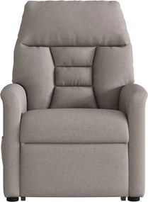 Zvedací polohovací křeslo taupe textil 3303039