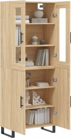 Skříň highboard dub sonoma 69,5 x 34 x 180 cm kompozitní dřevo 3198236