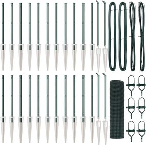 Svařované drátěné ploty s hroty 50 x 0,5 m Ocel potažená PVC 3352105