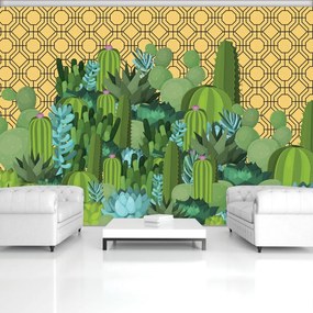 Fototapeta - Ostrov kaktusů (152,5x104 cm)