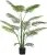 HOMCOM umělá pokojová rostlina 150 cm, Palma Areca, umělý strom s plastovým květináčem a plstěním, zelená