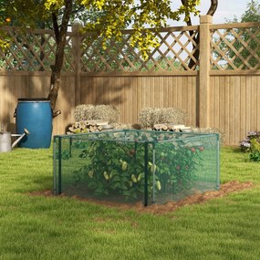 Outsunny Zahradní síť 1,25 x 1,25 m, Stan na ochranu rostlin se zipem, Ochranná síť proti hmyzu, Zelená síť na zeleninu odolná vůči větru, Ochranná s…