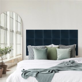 Čalouněný panel - Čtverec - 30x30cm Barva: Námořnická modrá