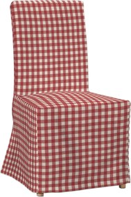 Potah na židli IKEA  Henriksdal, dlouhý barva červená látka vzorované
