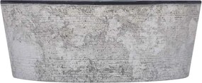 Umyvadlo černé Ø 40 x 15 cm mramor 149178