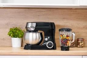 Multifunkční kuchyňský robot BestBerg BBR-1900B / 1900 W / 5 l / 12 rychlostí / černá