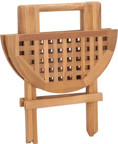 3dílný skládací zahradní jídelní set s poduškou masivní teak 3063171