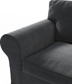 Potah na křeslo IKEA Ektorp barva černá látka lesklé, sametová
