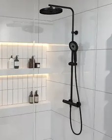 kielle Oudee - Sprchový set s termostatem | 26 cm | 3 proudy | matná č