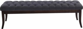 Lavice Ramses látka antik-dunkel 150 cm – černá