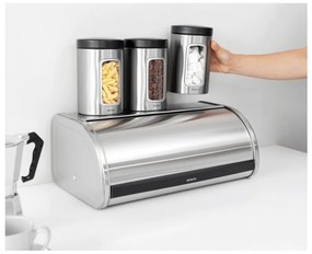 Brabantia Roll Top Chlebník - 17,5x44,5x27 cm - matná ocel