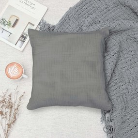 Mušelínový povlak na polštářek Grey Velikost: atypický 50 x 50