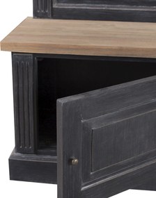 Předsíňová stěna Bradford 79x41x210 old black &amp; natural
