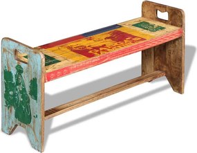 Cola lavice masivní recyklované dřevo 100 x 30 x 50 cm 243457