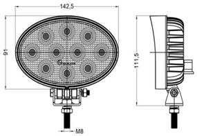 LED Bodové svítidlo pro automobil OSRAM LED/40W/10-30V IP68 5700K