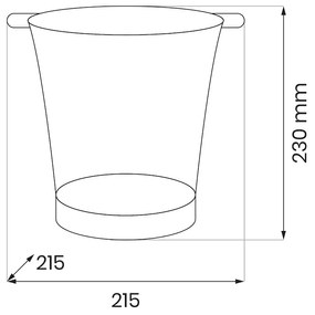 LED kbelík na led Ricky, RGB