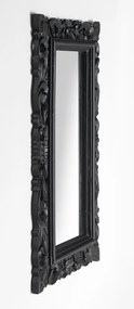 Sapho SAMBLUNG zrcadlo ve vyřezávaném rámu 40x70cm, černá